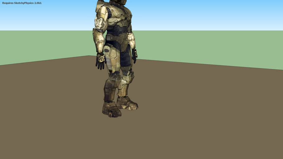 Master Chief Ragdoll (Sketchyphysics) | 3D Warehouse