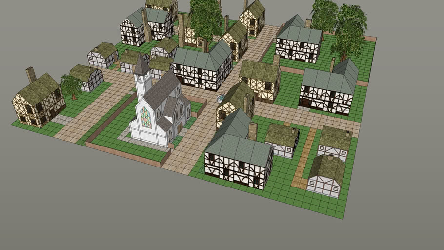 Residential Neighborhood Encounter Map | 3D Warehouse