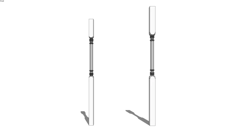 (Evernew) Structural Colonial Porch Post | 3D Warehouse