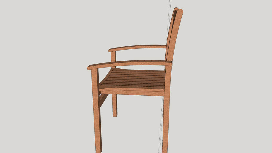 Outdoor Stacking Chair | 3D Warehouse