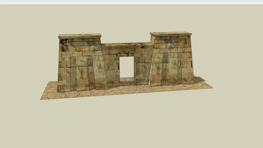 Egyptian Temple Entrance | 3D Warehouse