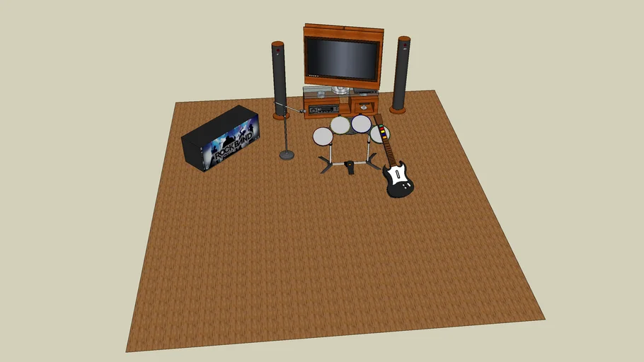 Rock band set | 3D Warehouse