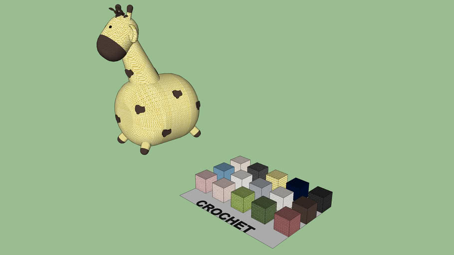 Puff Girafa - Kinder Design | 3D Warehouse