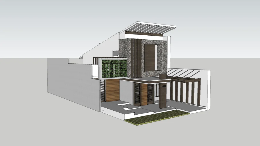 RUMAH DENGAN ATAP MIRING | 3D Warehouse