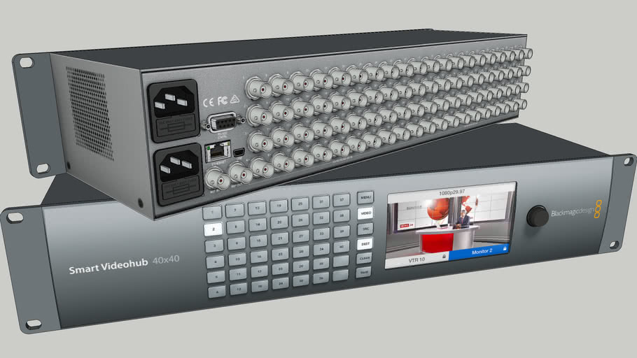 Blackmagic Design - Smart Videohub 40x40 (6g) | 3D Warehouse