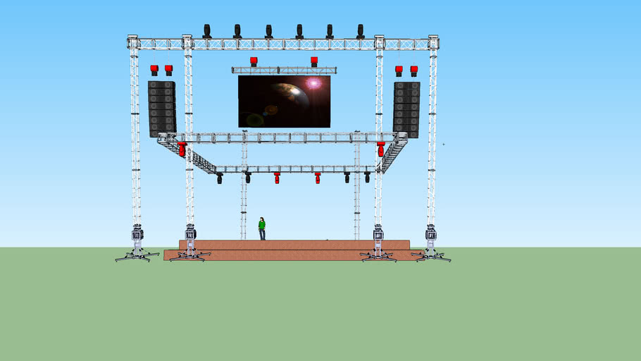 ESCENARIO PARA GRUPOS (ENTARIMADO) | 3D Warehouse