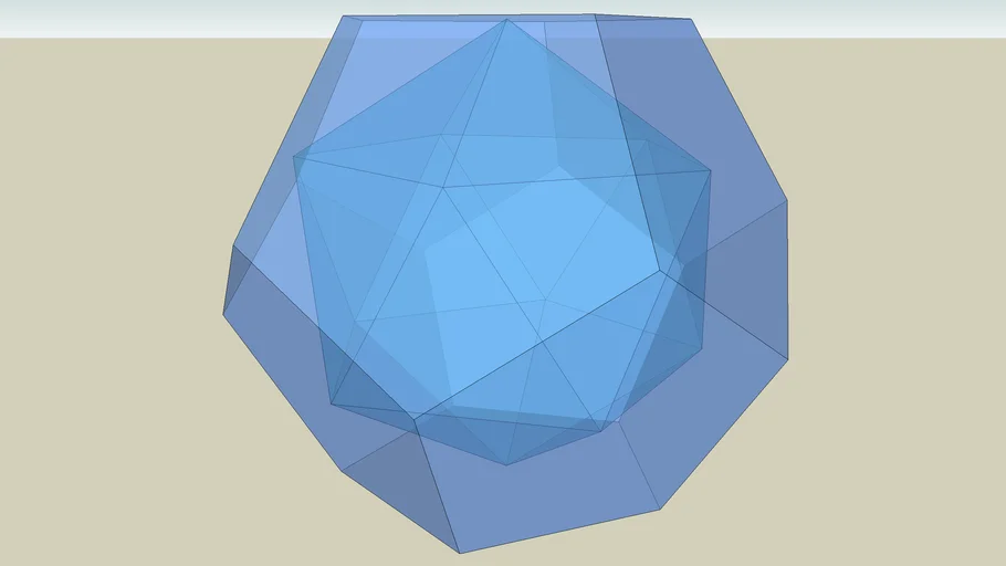 Icosahedron inside dodecahedron | 3D Warehouse