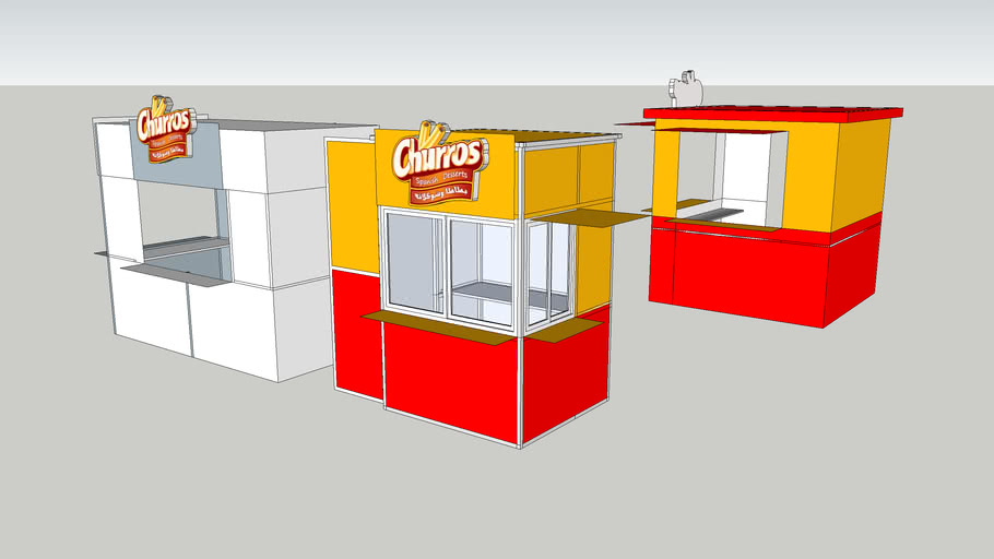 churros booth food booth | 3D Warehouse