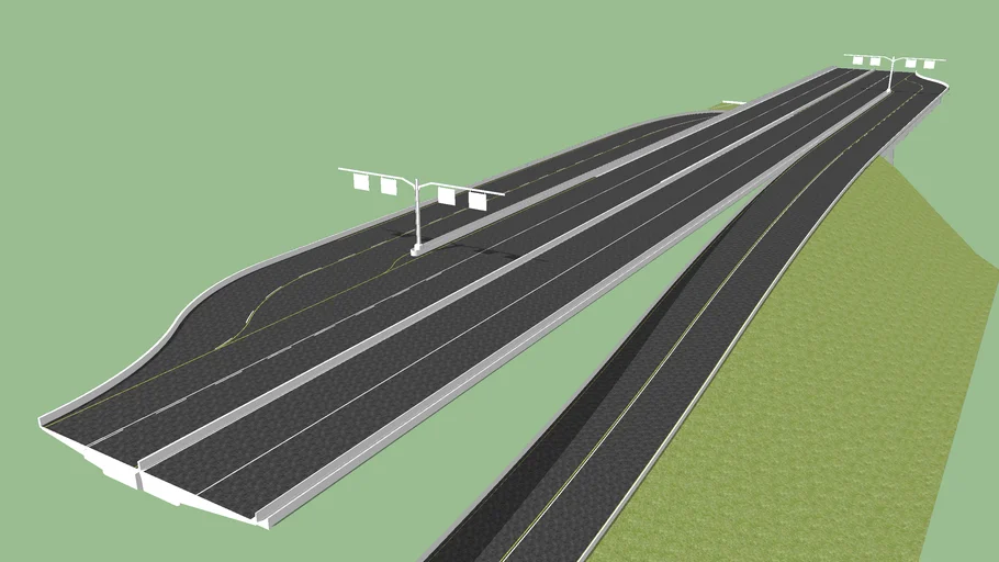 Highway System Kit Big 3d model Bridge / @Bruce3dmodeler | 3D Warehouse
