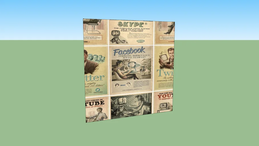 Retro Texture (Textura Retro) - 20 x 20 | 3D Warehouse