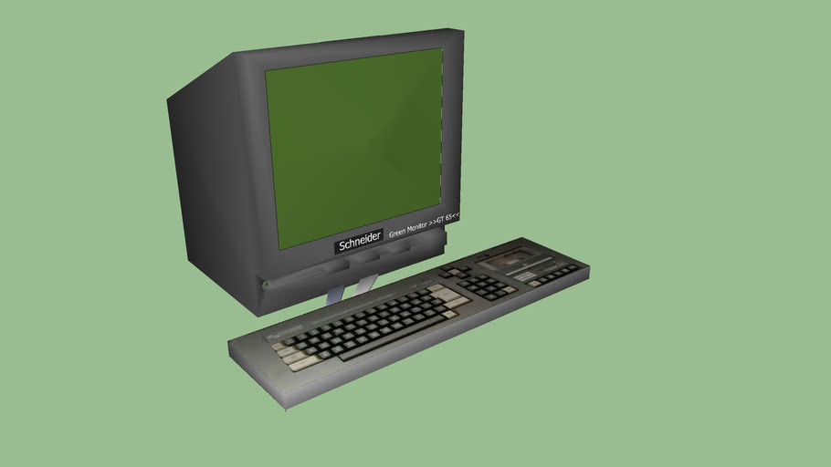 Schneider CPC 464 Green Monitor GT 65 | 3D Warehouse