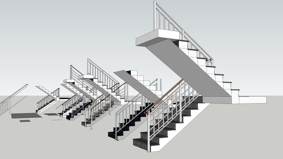 Stair handrail Sketch up 2021 #05 #khmer #Cambodai | 3D Warehouse