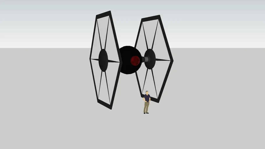 first order tie wing recoloured | 3D Warehouse