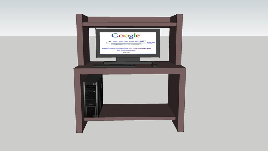 A Computer Desk | 3D Warehouse