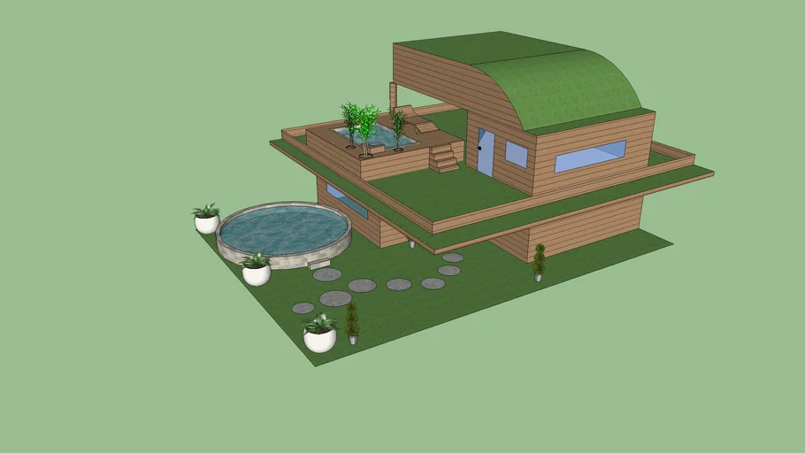 modern eco house | 3D Warehouse