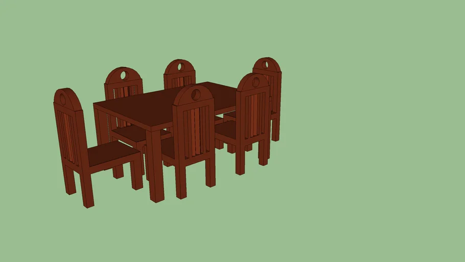 Mesa e Cadeiras, simples | 3D Warehouse