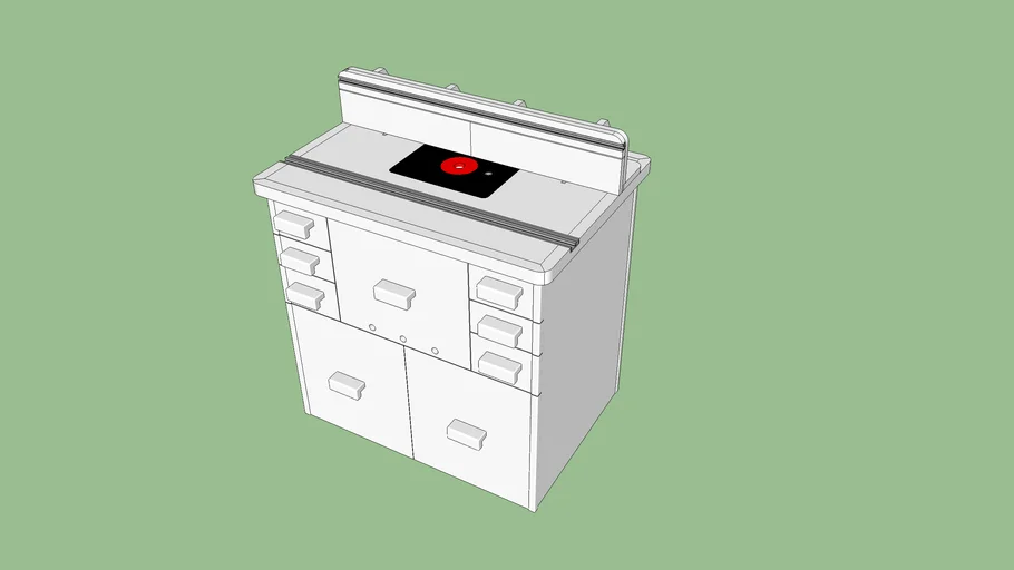 Freestanding Router Table | 3D Warehouse