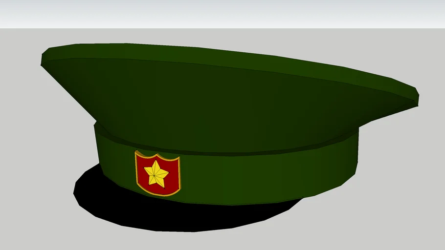military visor cap | 3D Warehouse