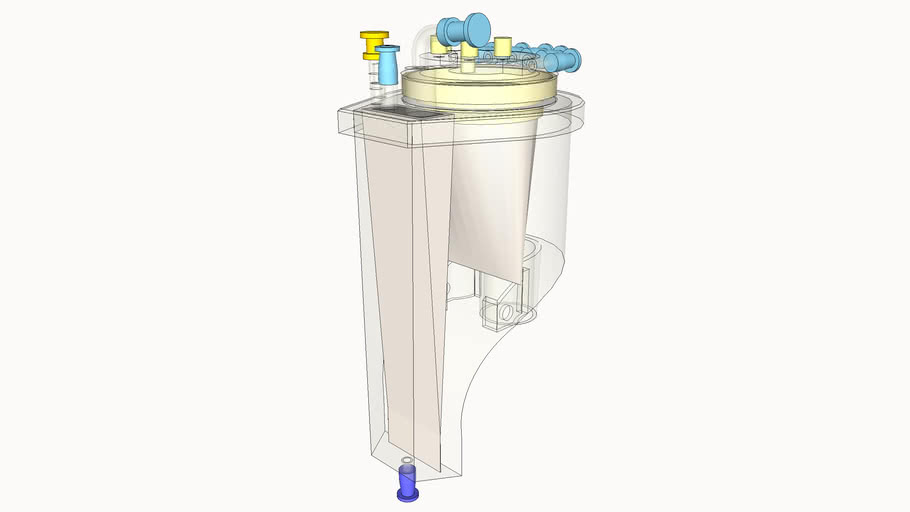 Oxygenator, Capiox RX05 hollow fiber | 3D Warehouse