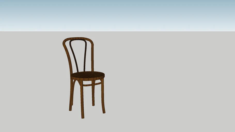 Walnut Bentwood Chair | 3D Warehouse