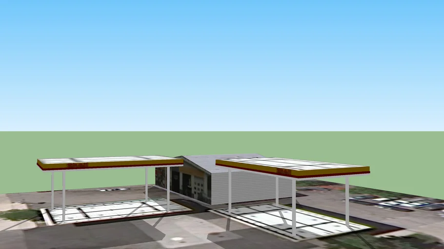 Lawrence Avenue and River Road Shell Gas Station | 3D Warehouse