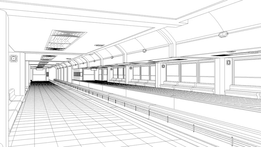 Estacion Subterraneo Sub station monoriel | 3D Warehouse