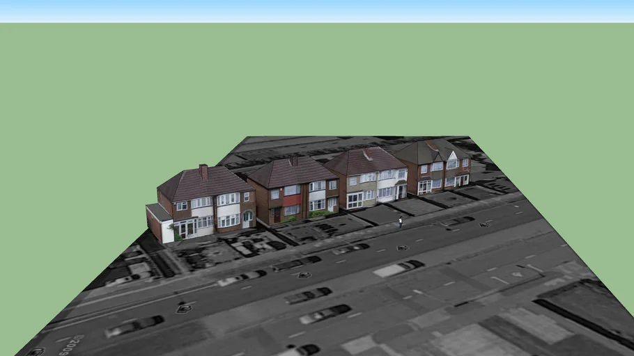 row of houses | 3D Warehouse