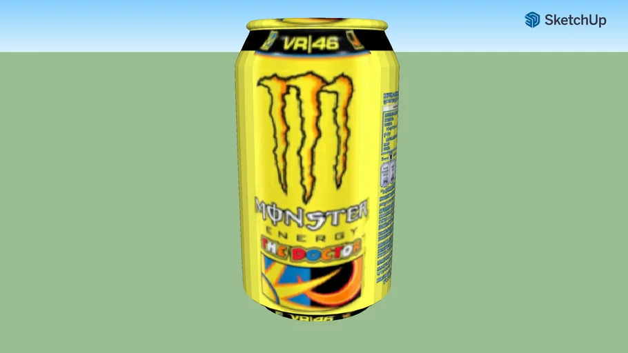 Monster energy the doctor VR 46 can | 3D Warehouse