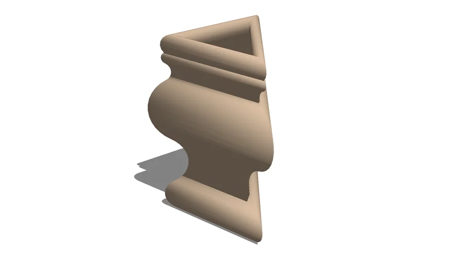 Vase 3 sided Marble big.skp | 3D Warehouse