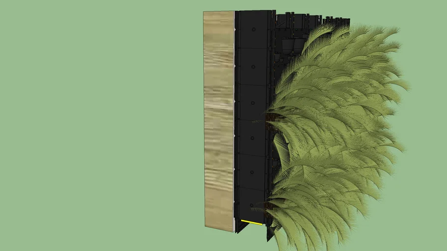 SISTEMA CONSTRUTIVO ECOTELHADO PAREDE VERDE BARREIRA ACÚSTICA | 3D Warehouse