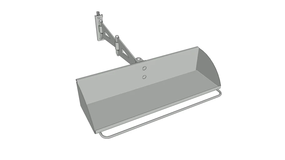 SSG Box stand shelf ESD with hinged arm | 3D Warehouse