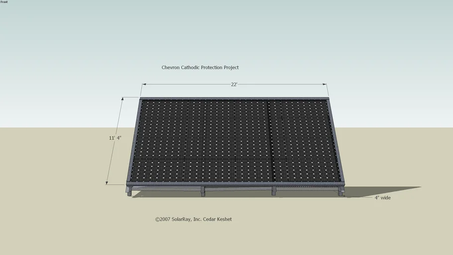 Solar System for Cathodic Protection | 3D Warehouse