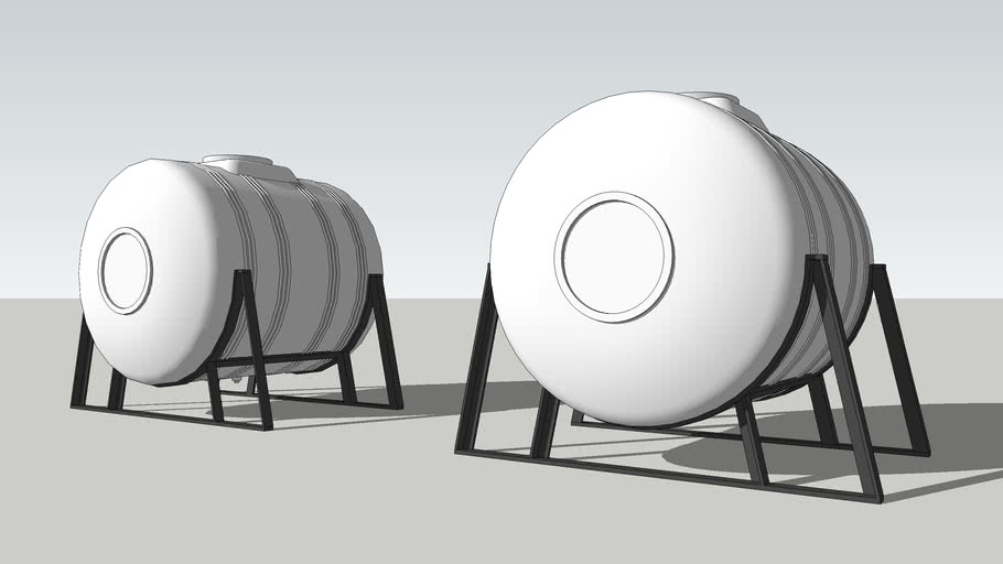 1m3 horizontal water tank | 3D Warehouse