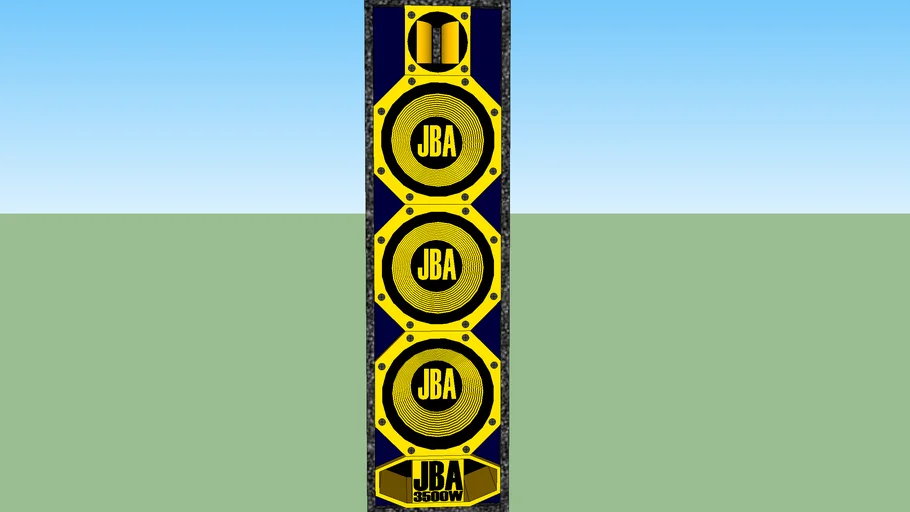 JBA TOWER SPEAKER GOLD EDITION | 3D Warehouse