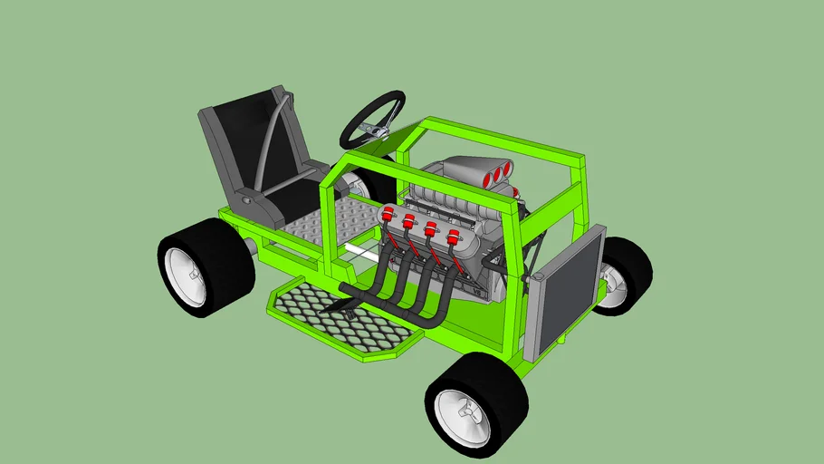 Small Block Racing Lawn Mower | 3D Warehouse