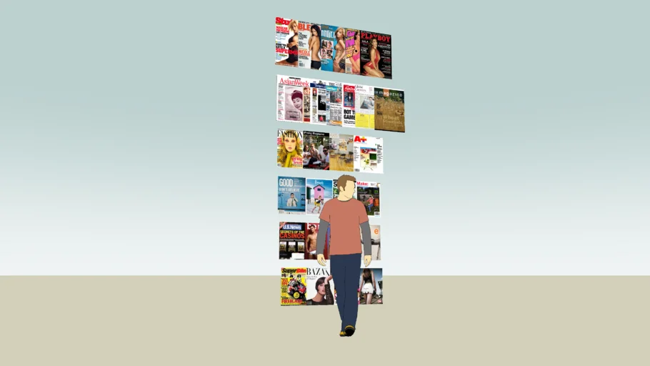 Assorted Magazines I | 3D Warehouse