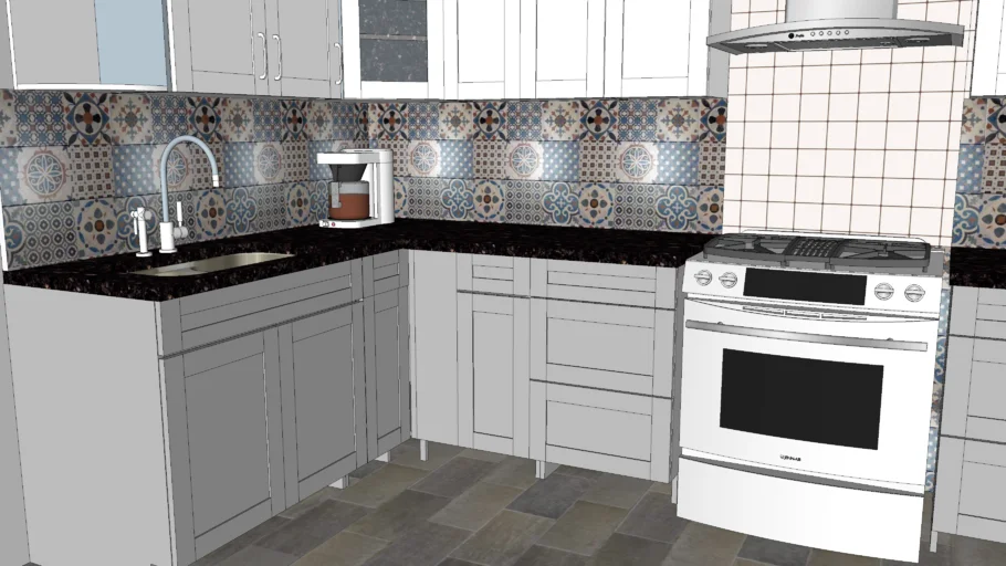 Kitchen back splash upgrade | 3D Warehouse