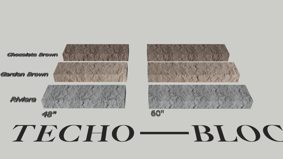 Techo-Bloc - Rocka Steps | 3D Warehouse