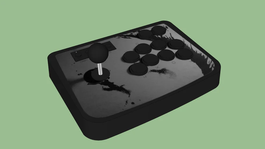PS3 arcade fight stick | 3D Warehouse