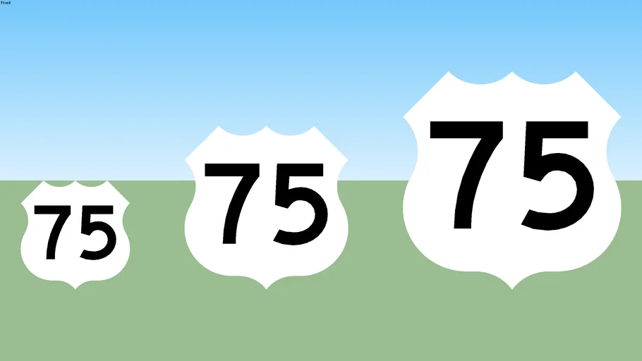 U.S. 75 Sign | 3D Warehouse