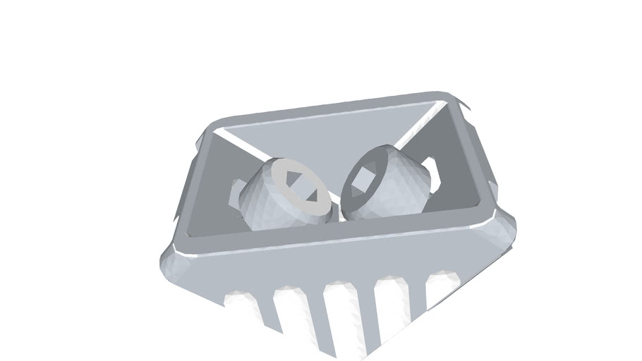 Bosch Rexroth 20x20 gusset with fasteners - 3842523511 | 3D Warehouse