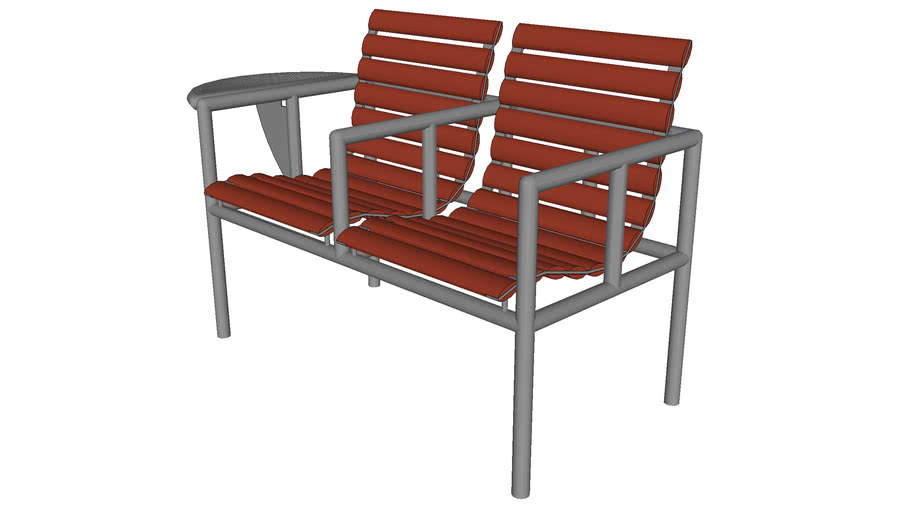 Washington Square 2 Seat Bench | 3D Warehouse