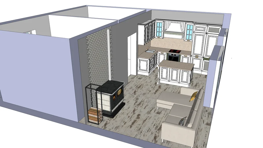 Classic kitchen furniture | 3D Warehouse