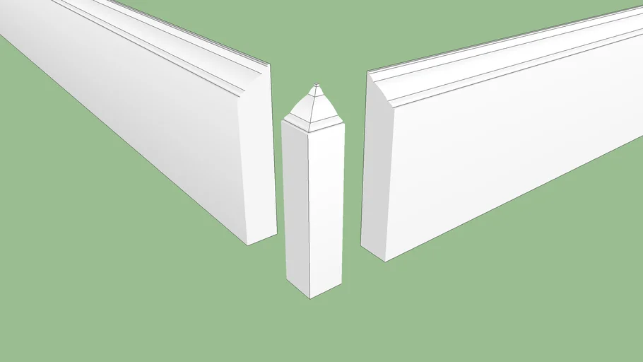 Baseboard and Corner Block | 3D Warehouse