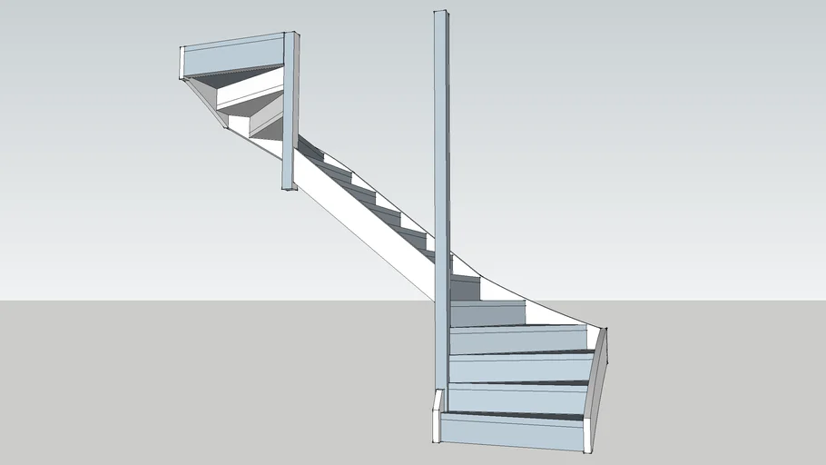 Trap 2x draai links | 3D Warehouse