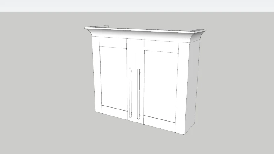 kitchen cabinets 4 wall mounted | 3D Warehouse