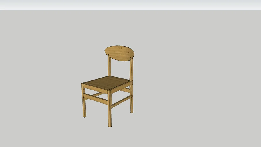 IKEA Finede Chair - basic, simple, wooden chair | 3D Warehouse