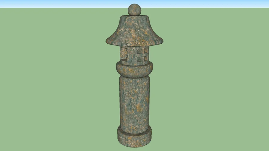 Garden Stone Post | 3D Warehouse