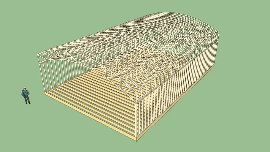 Bow Barrel Truss (36') | 3D Warehouse