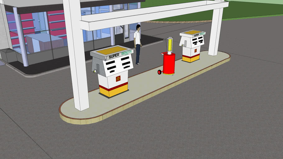 Adam Shell Tankstelle Eisenstadt 1983 | 3D Warehouse